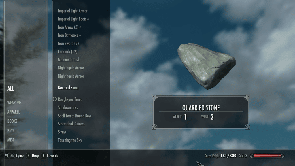 Quarried Stone (Skyrim): ID, Spawn Commands, Value & Weight - TBM ...