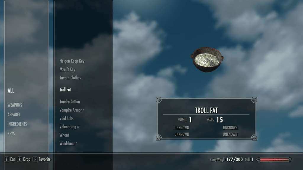 Troll Fat (Skyrim): ID, Spawn Commands, Value & Weight - TBM | TheBestMods