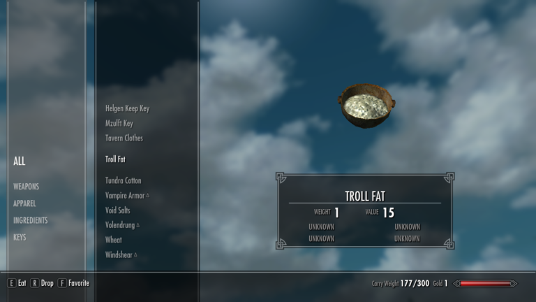 Troll Fat (Skyrim): ID, Spawn Commands, Value & Weight - TBM | TheBestMods