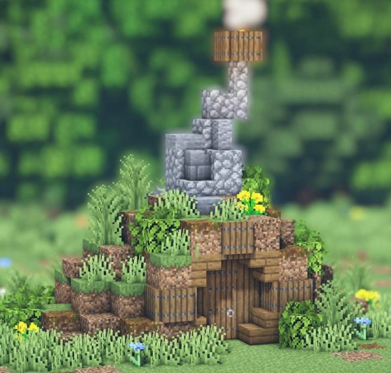 Best Natural 20+ Overgrown Minecraft House Ideas & Tutorial - TBM ...