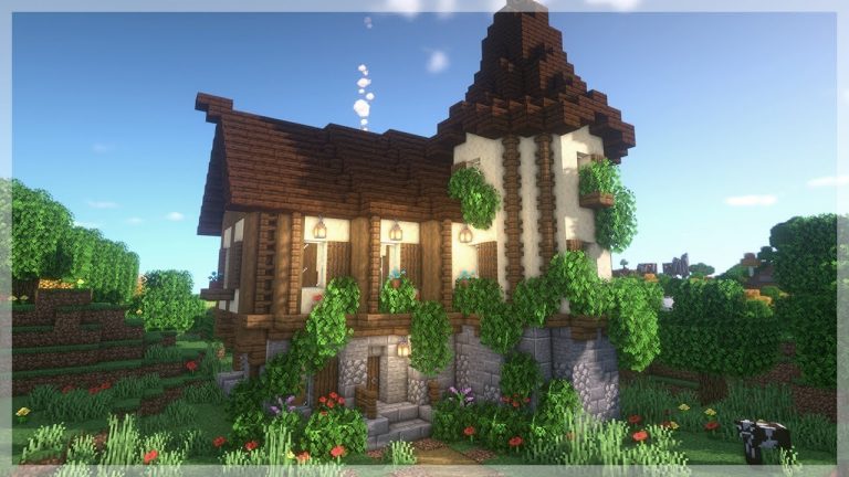 Best Natural 20+ Overgrown Minecraft House Ideas & Tutorial - TBM ...
