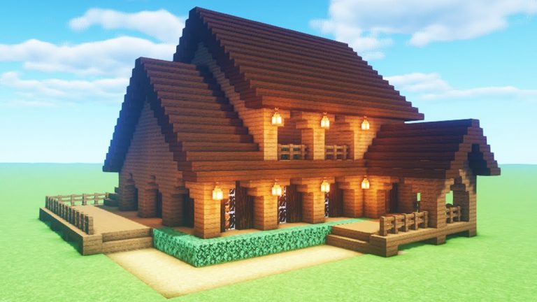 20+ Cool Minecraft Spruce Wood House Ideas+ & Tutorial - TBM | TheBestMods