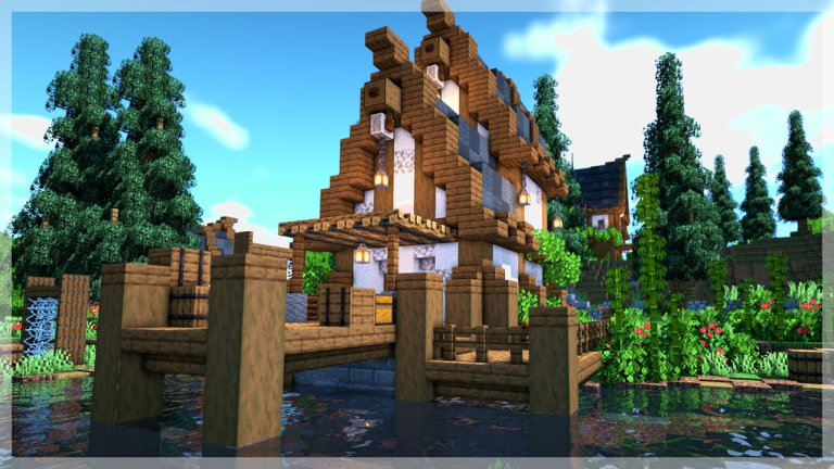 10+ Wonderful Minecraft Dock House Ideas - TBM | TheBestMods