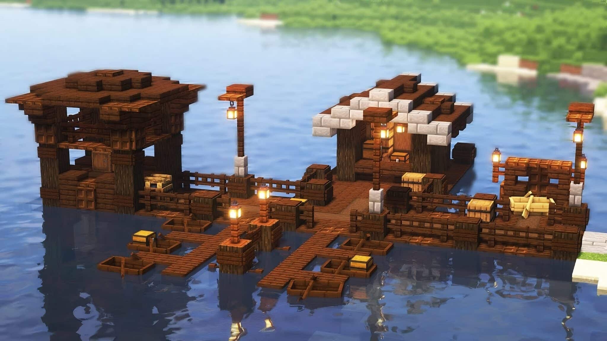 10+ Wonderful Minecraft Dock House Ideas - TBM | TheBestMods
