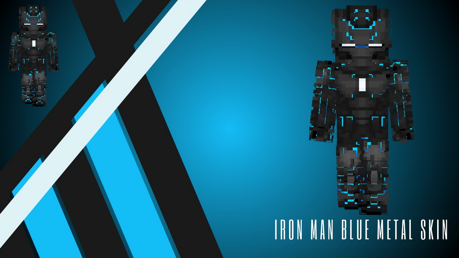 Iron Man Blue Metal Skin - TBM | TheBestMods