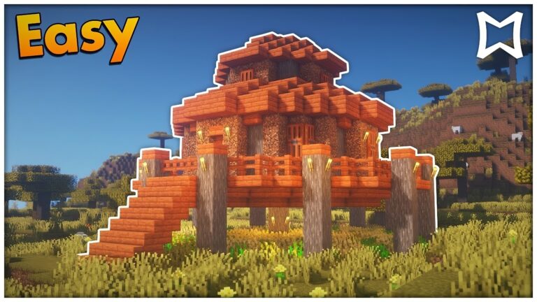 10+ Best Savanna House Designs in Minecraft - TBM | TheBestMods
