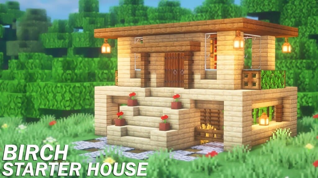 10+ Best Wooden Birch House in Minecraft - TBM | TheBestMods