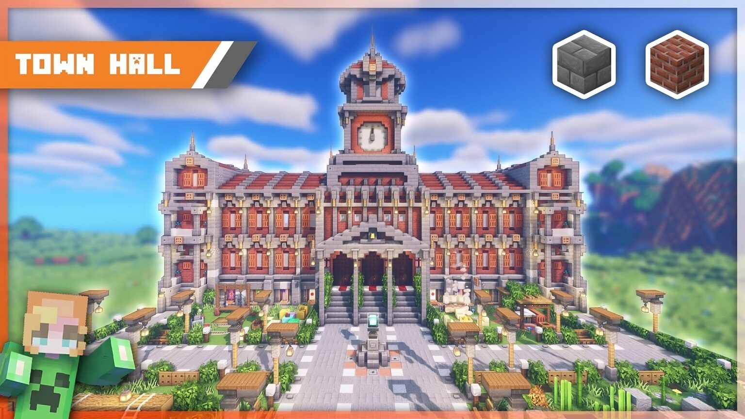 10+ Best Town Hall Designs in Minecraft - TBM | TheBestMods