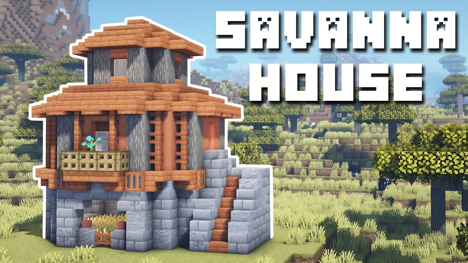10+ Best Savanna House Designs in Minecraft - TBM | TheBestMods