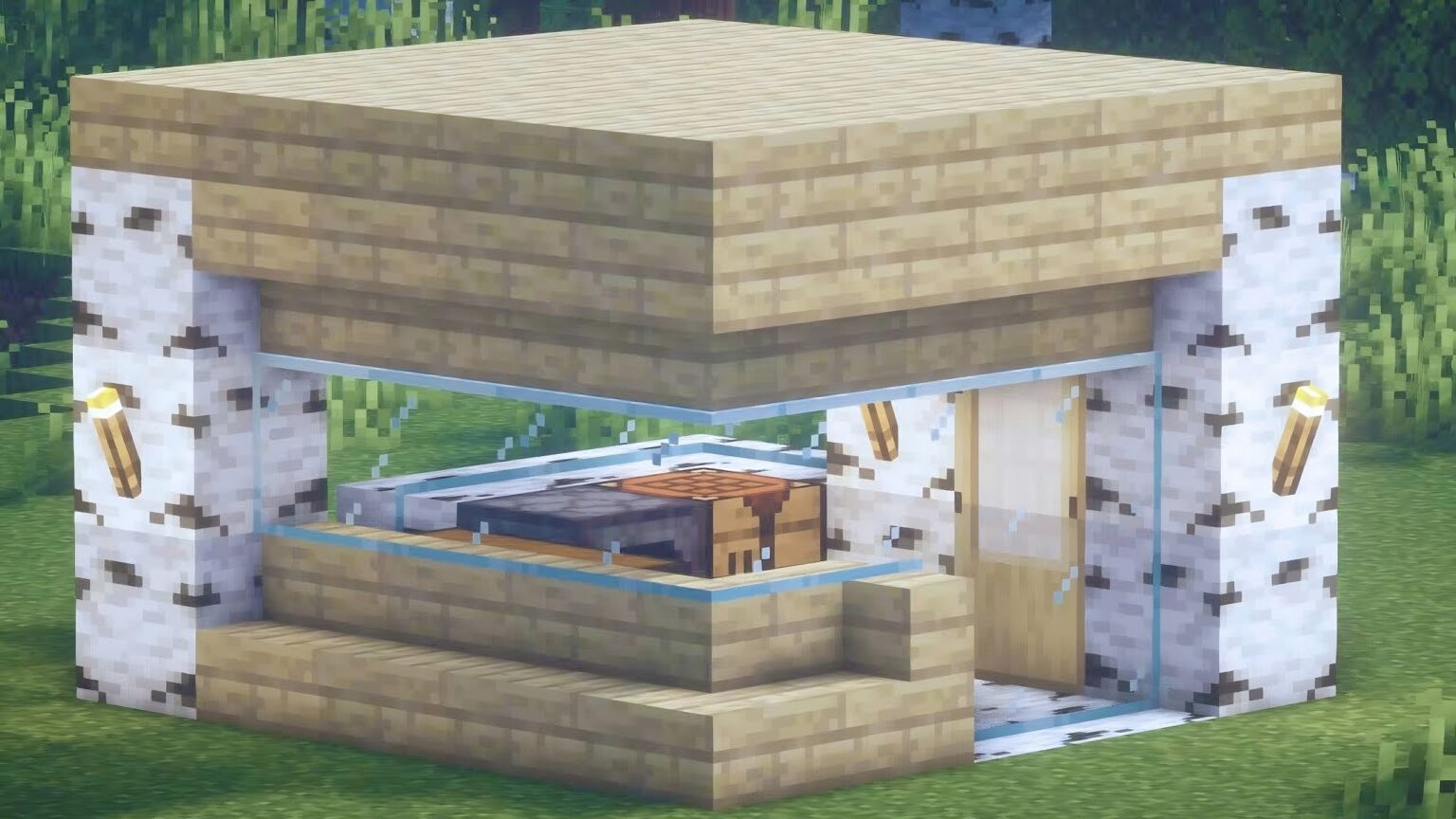 10+ Best Wooden Birch House in Minecraft - TBM | TheBestMods