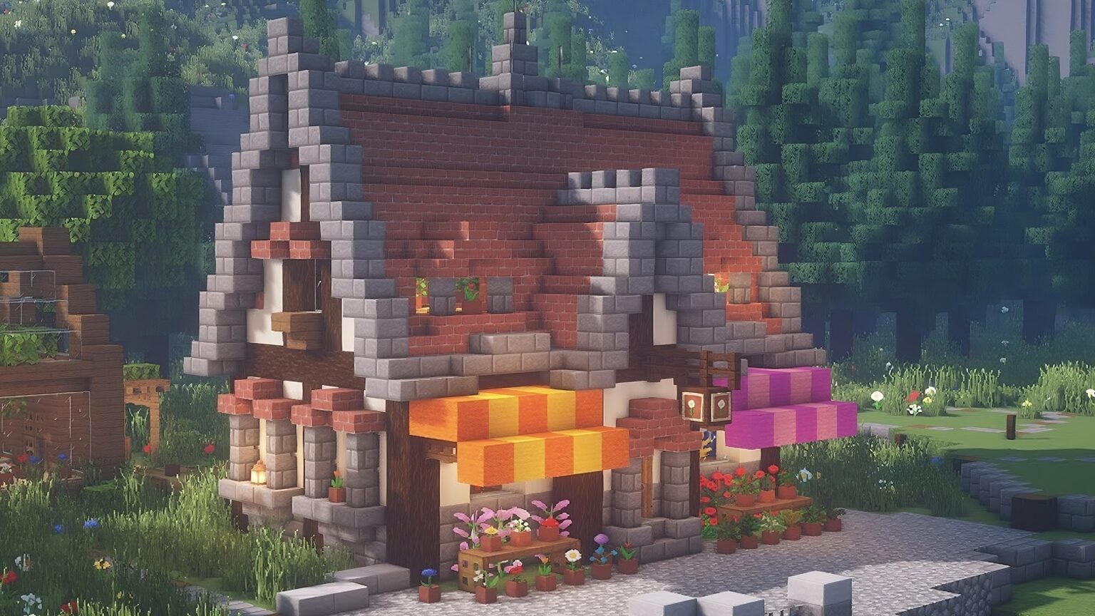 Great Flower Shop Designs in Minecraft - TBM | TheBestMods