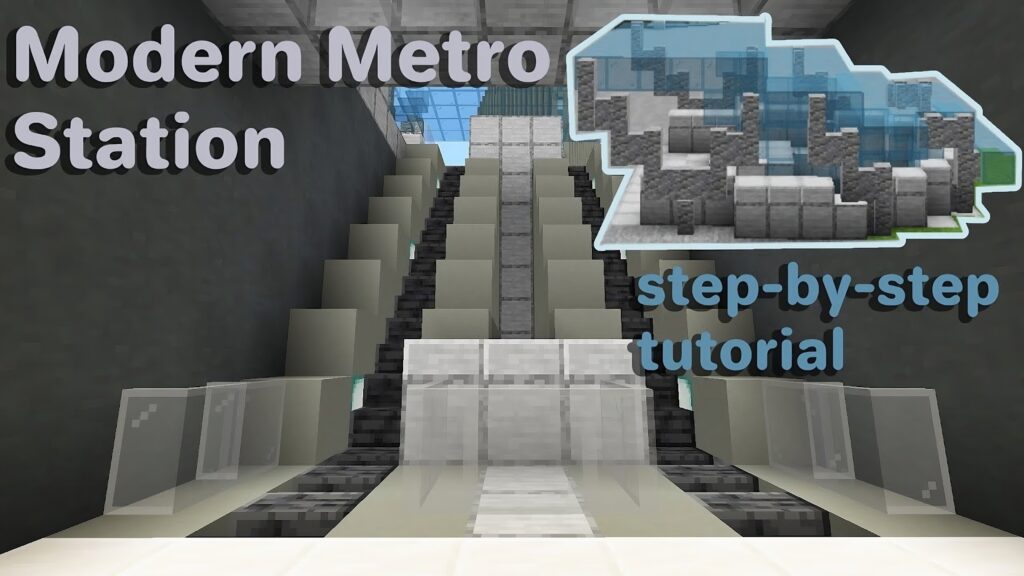 Modern Metro Train Station in Minecraft - TBM | TheBestMods