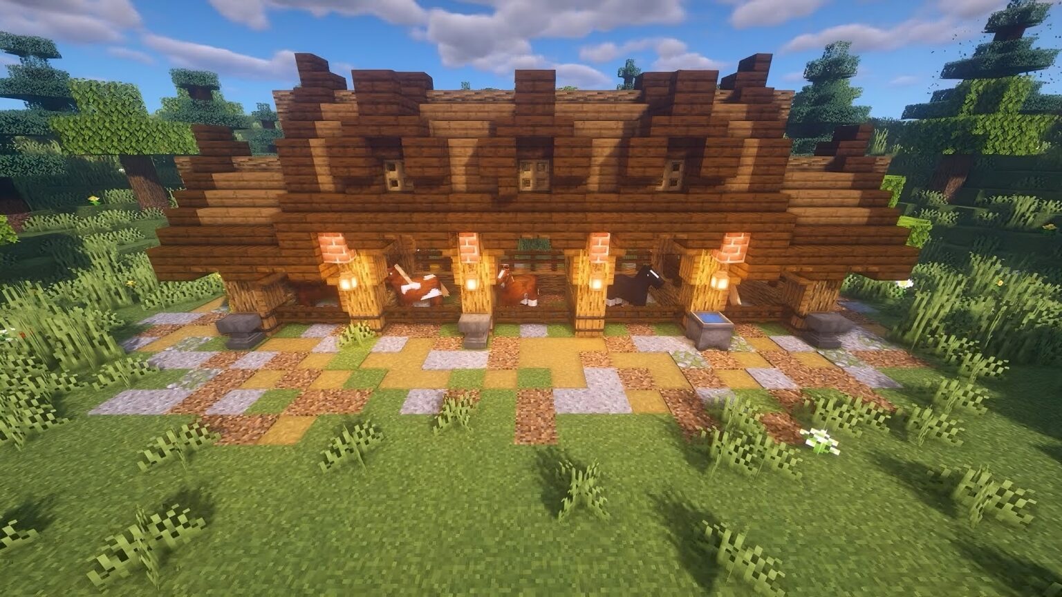 10+ Best Horse Stable Designs in Minecraft - TBM | TheBestMods