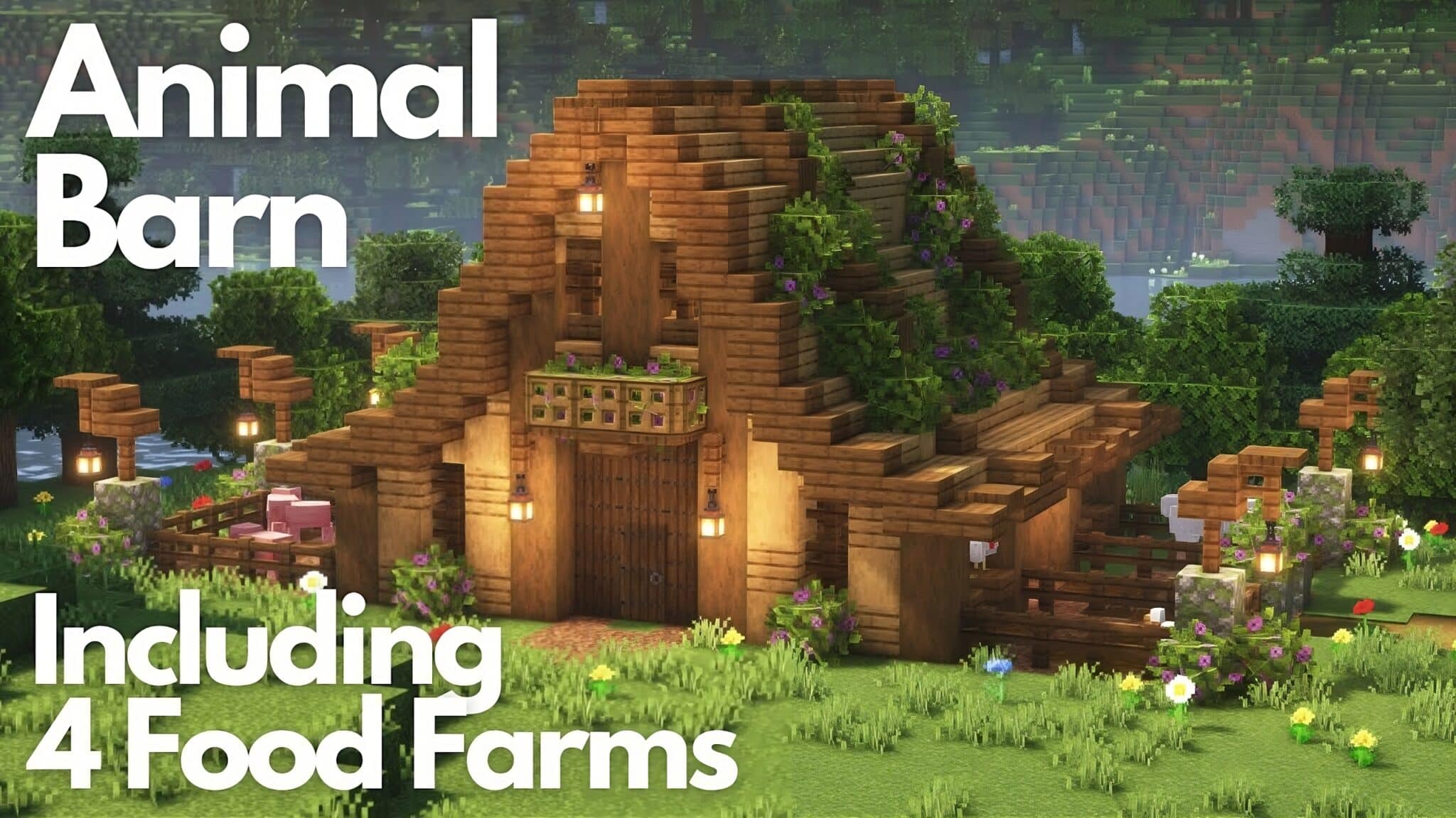 Aesthetic Animal Barn Design Ideas in Minecraft - TBM | TheBestMods