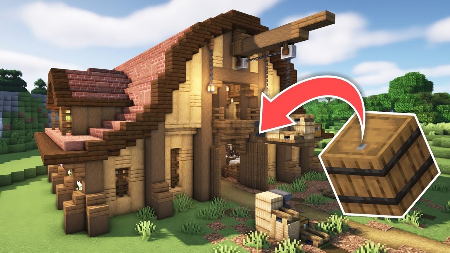 Aesthetic Animal Barn Design Ideas in Minecraft - TBM | TheBestMods