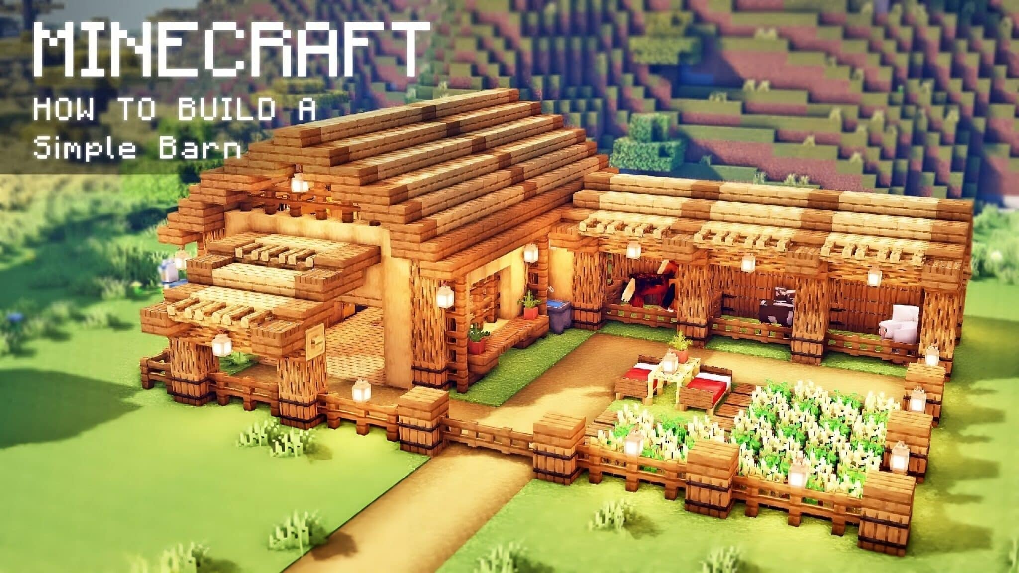 Aesthetic Animal Barn Design Ideas in Minecraft - TBM | TheBestMods