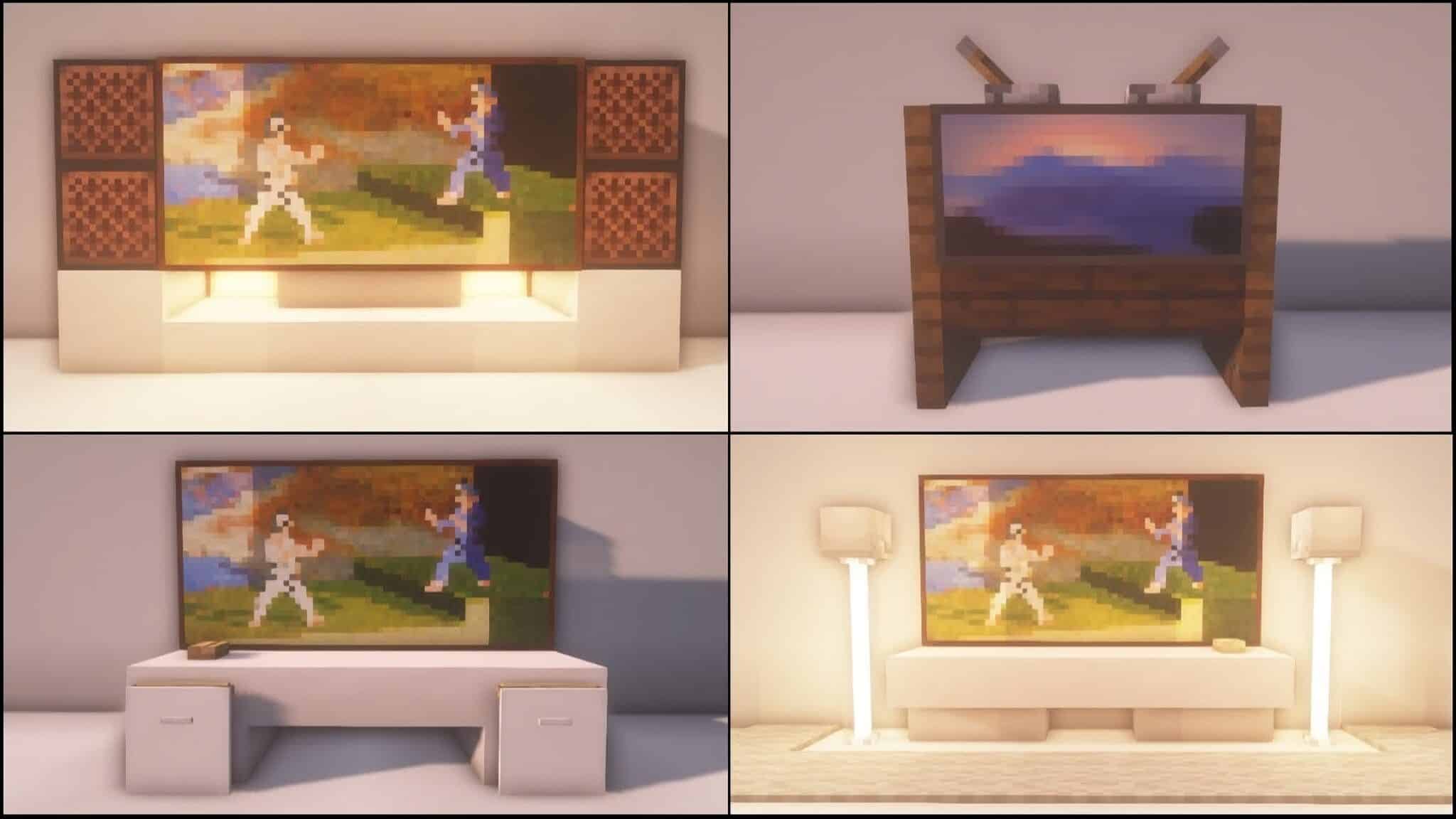 Living Room Tv Designs in Minecraft - TBM | TheBestMods
